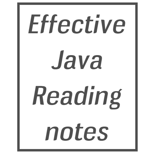 Java Effective Java 